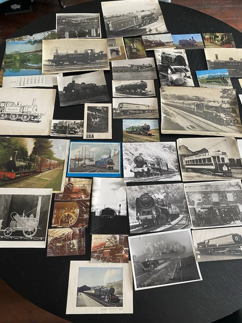 COLLECTION OF RAILWAY Train Locomotive Steam Photographs, Postcards ...