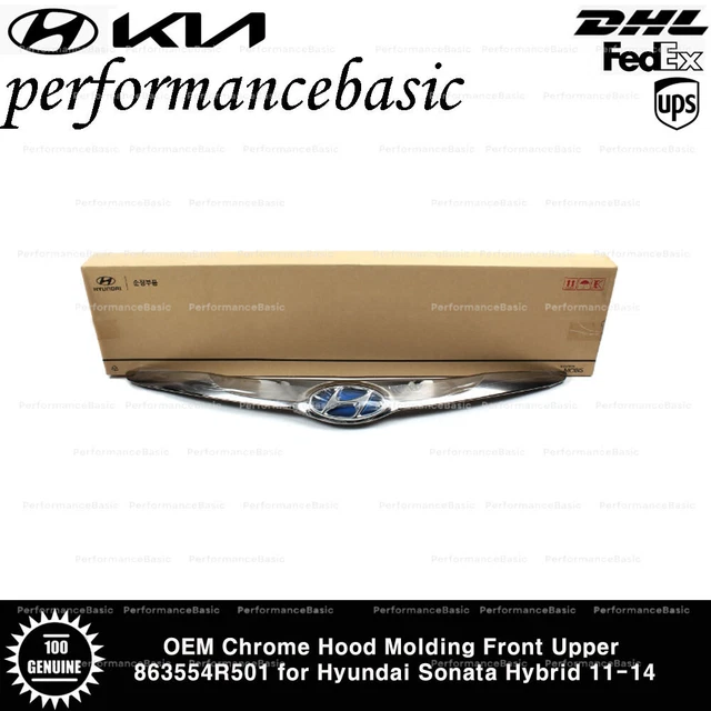 OEM CHROME HOOD Molding Front Upper 863554R501 for Hyundai Sonata ...
