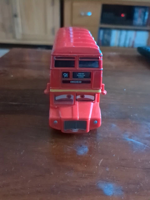 DISNEY PIXAR CARS Double Decker Bus 1:55 Diecast £10.07 - PicClick UK