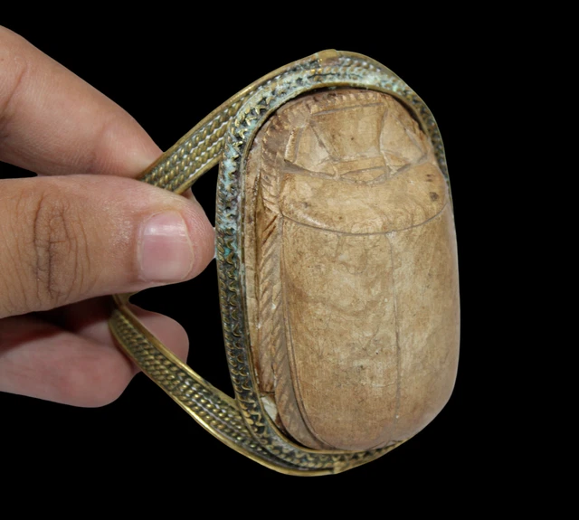 RARO ANTICO SCARABEO EGIZIO ANTICO Bracciale Plaraonico (Storia dell ...