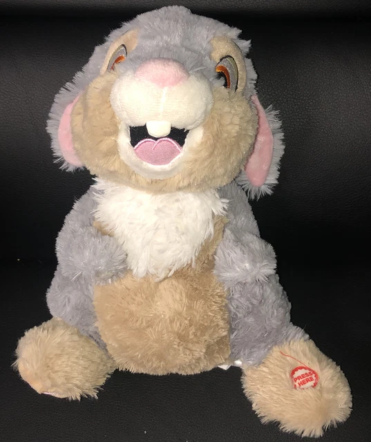 DISNEY HALLMARK PLUSH TALKING ANIMATED THUMPER Bunny BAMBI Moves Lg ...