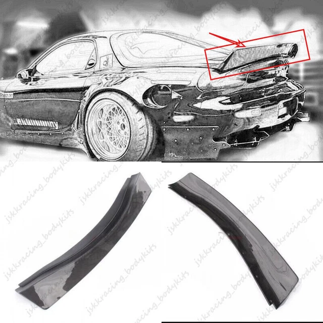 FOR MAZDA RX-7 FD3s RX7 Rear Trunk Spoiler Wing Diffuser Lip Carbon ...