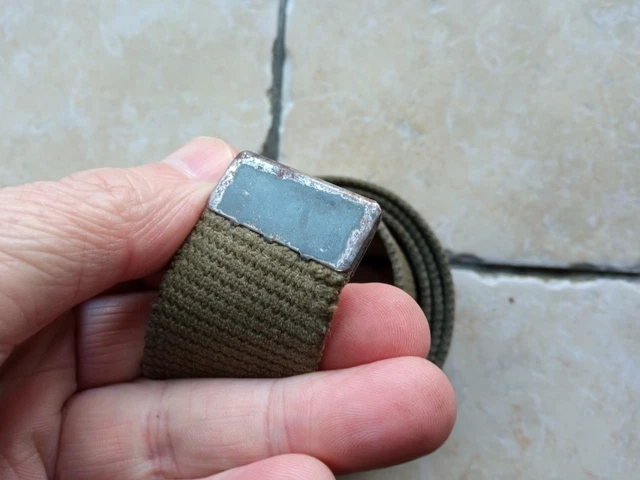ANCIEN CEINTURON PANTALON US WW2 Modèle 1937 vu dans le livre de H-P ...