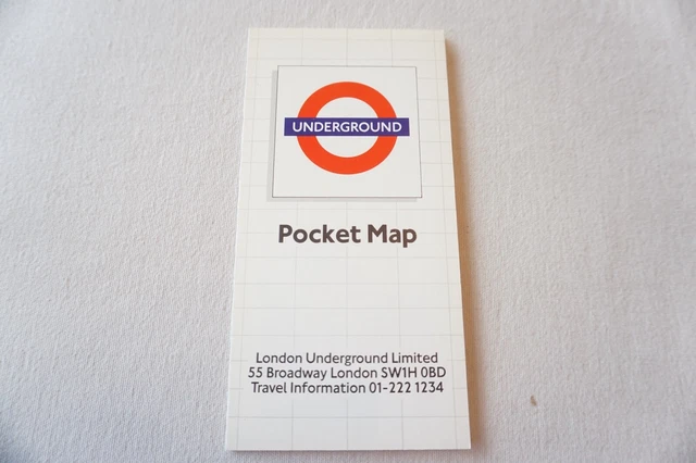 1985 LONDON UNDERGROUND Pocket Map Tube Map Cullum Litho Ref 385 VGC £ ...