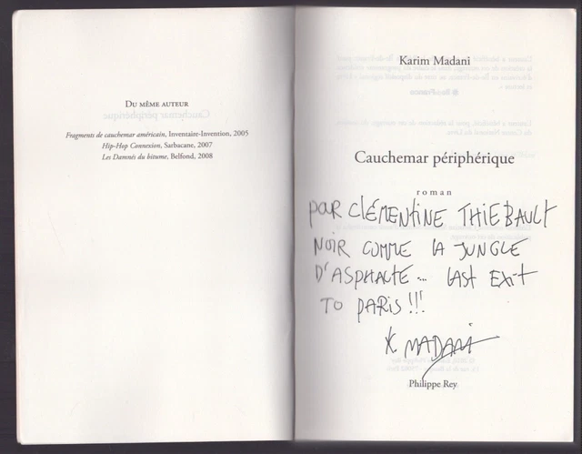 KARIM MADANI . Cauchemar Peripherique . Eo . 2010 + Envoi . EUR 15,00 ...