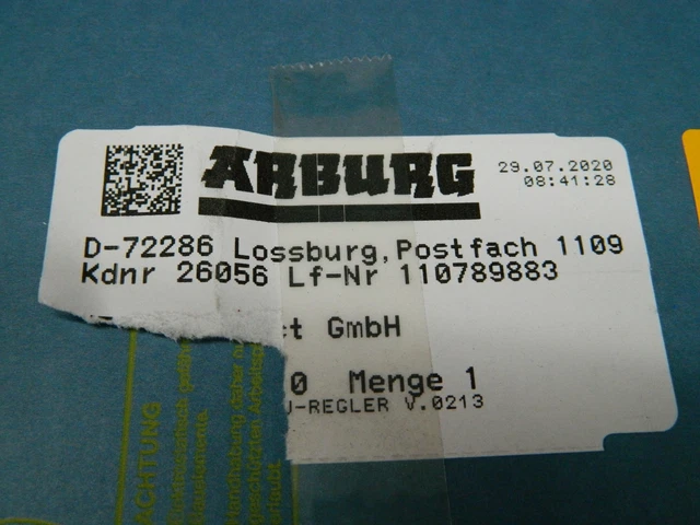 WATER CALCULATOR ARB 753 Arburg Controller Controller Card £348.67 ...