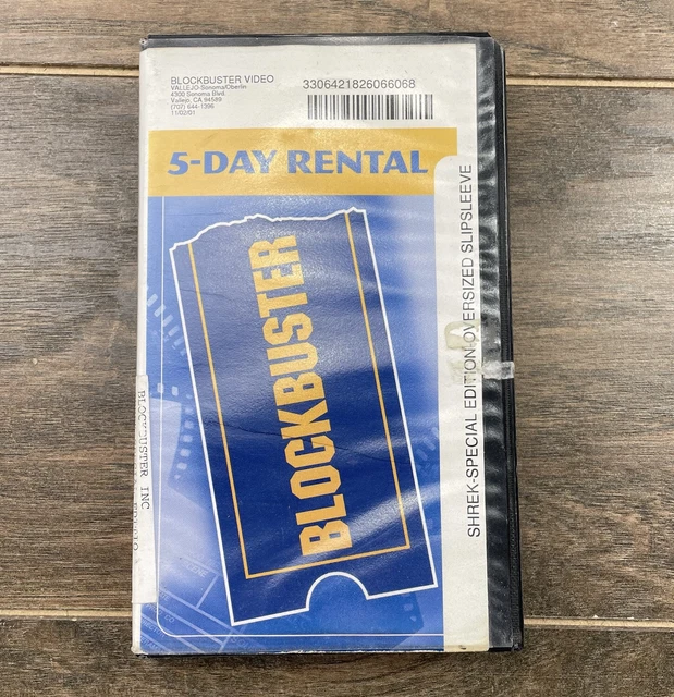 SHREK SPECIAL EDITION VHS, 2001 Blockbuster VHS Clamshell Rental Case £ ...