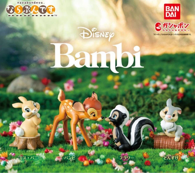 DISNEY BAMBI NARABUNDESU Kapsel Spielfigur alle 4 Arten Set Gacha ...