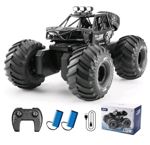 4DRC Y10 AMPHIBIOUS RC Car 2.4G 4WD Waterproof Monster Truck Remote ...