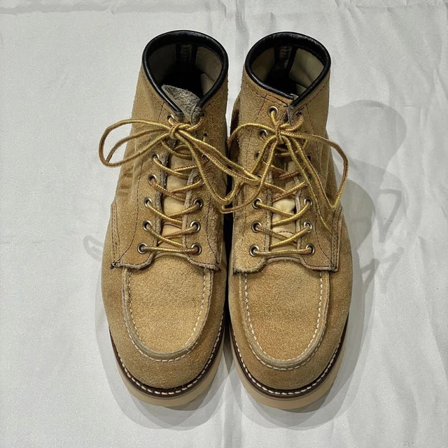 RED WING 8173 Irish Setter Moc Boots Men's US7.5E Beige Suede Rough Out ...