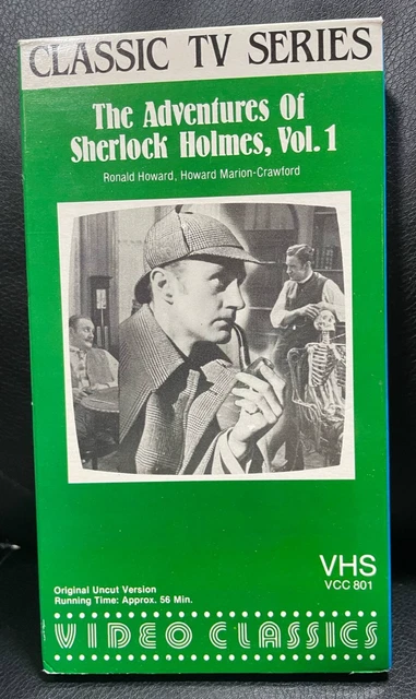 THE ADVENTURES OF Sherlock Holmes, Vol. 1, VHS Viking Video Classics ...