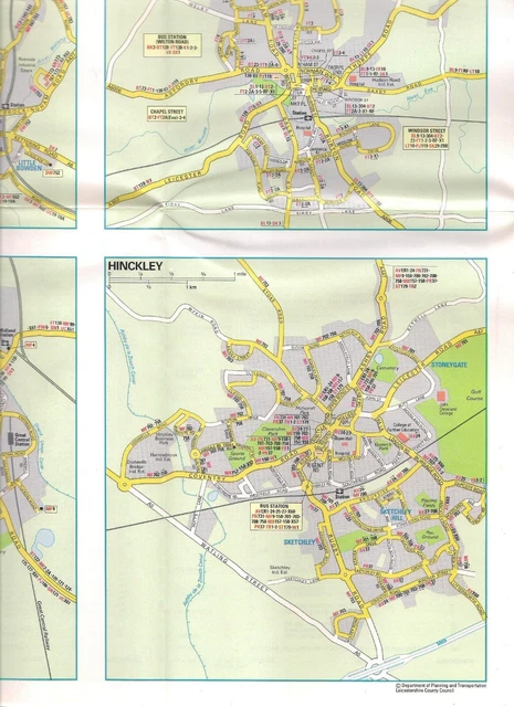 PUBLIC TRANSPORT ROUTE Map & Guide ~ Leicestershire - Bus & Rail ...
