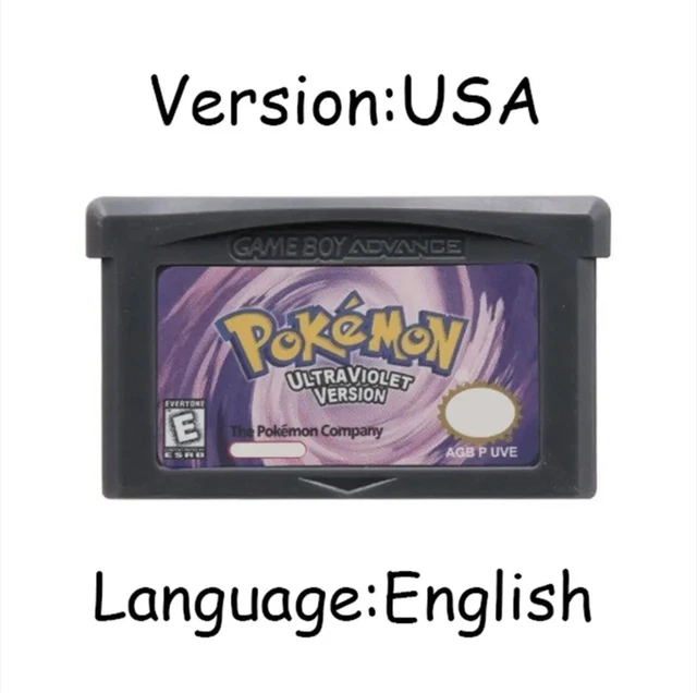 POKÉMON FOR GAME Boy Advance Language English USA. version Ultraviolet ...