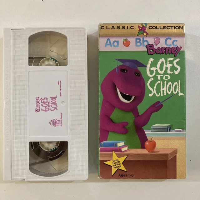 BARNEY GOES TO School VHS Video Cassette Tape $8.37 - PicClick CA