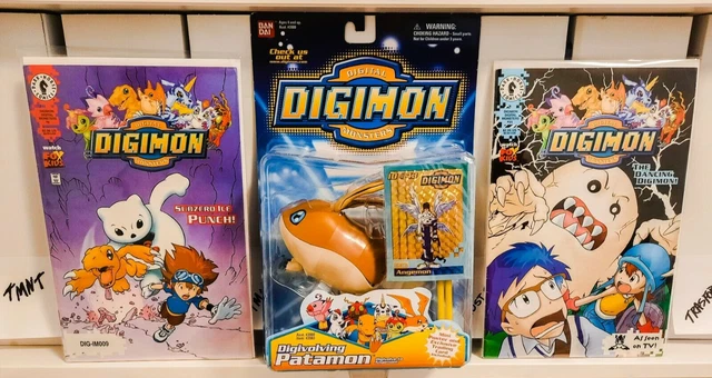 DIGIMON MONSTERS ACTION Figure - Digivolving Patamon Angemon - Bandai ...