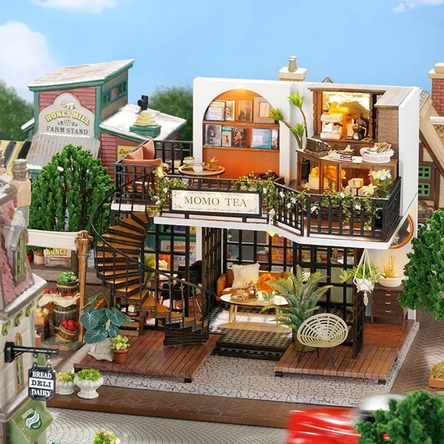 DIY MINIATURE DOLL House with Furnitures Upgrade Art-houses Hands-on ...