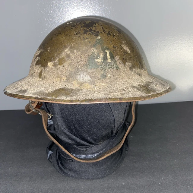 ORIGINAL WWI WW1 US Army 91st Division Doughboy Helmet W/Liner ...