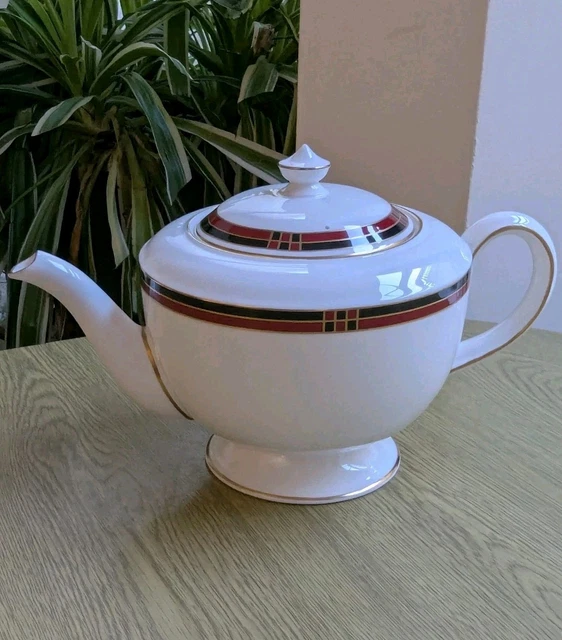 ROYAL WORCESTER MONDRIAN large teapot fine bone china 2 pints excellent ...