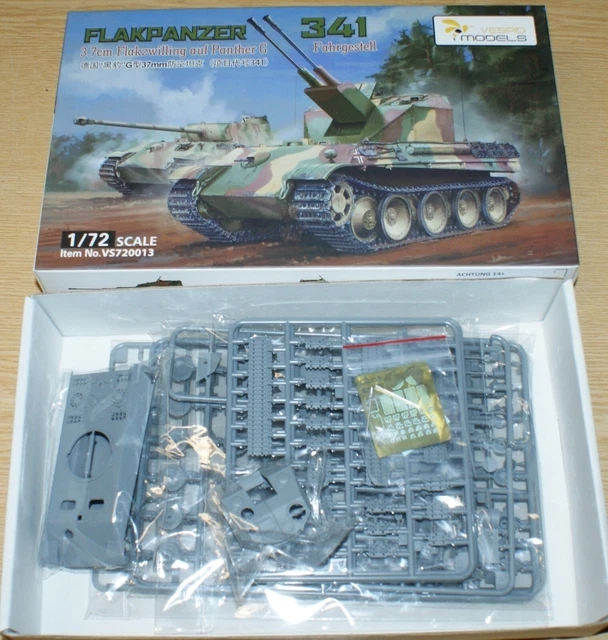 PANZER V AUSF. G Flakpanzer 341 3,7cm in 1/72 von Vespid EUR 20,00 ...