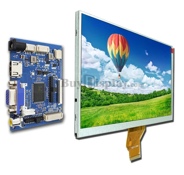 7& INCH TFT LCD Module Display w/HDMI+VGA+Video AV Driver Board for ...