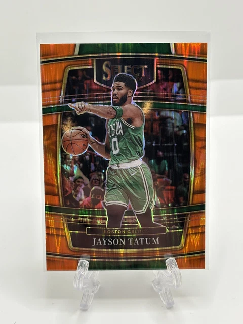 2021-22 SELECT JAYSON TATUM Concourse Orange Flash Parallel Boston ...