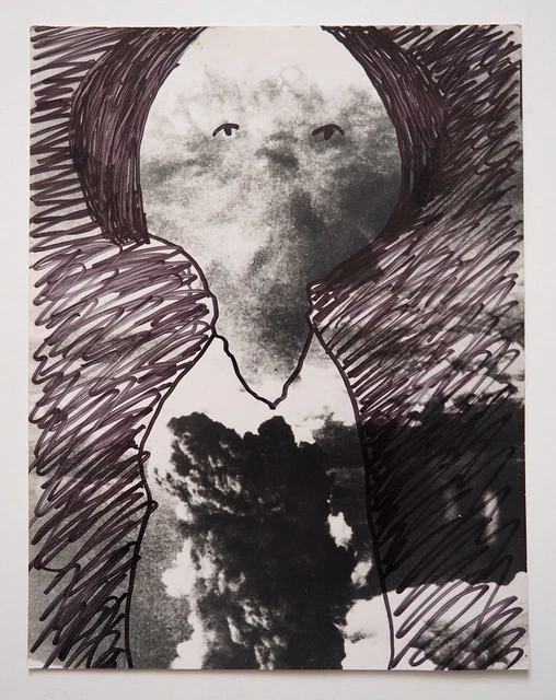 ROLAND TOPOR. RARETÉ. Dessin, encre sur la photo. EUR 650,00 - PicClick FR