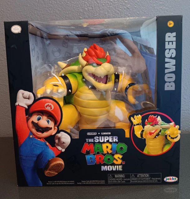 SUPER MARIO BROS Movie 2023 Bowser 7" Figure Fire Breathing Jakks ...