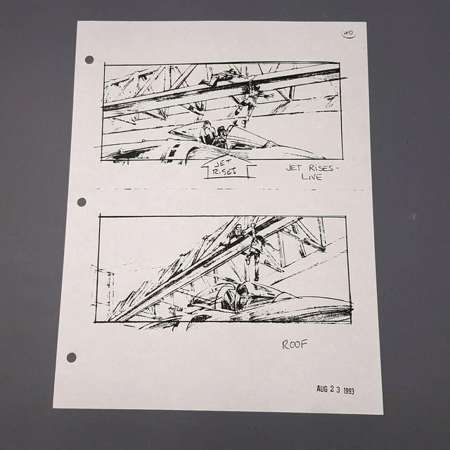 ORIGINAL STORYBOARD TRUE Lies Arnold Schwarzenegger Harrier Jamie Lee ...