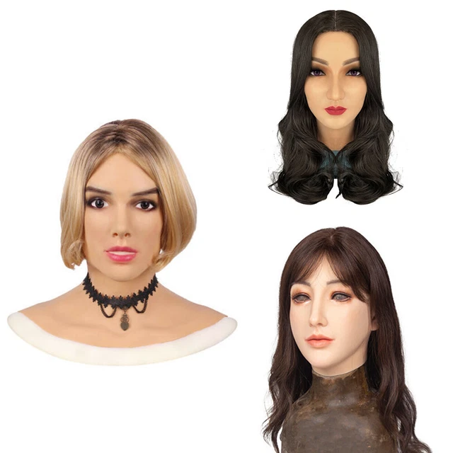 DOKIER SILICONE FEMALE Face Masks Full Mask Disguise For Crossdresser ...