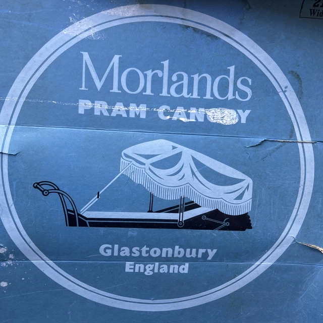 MORLANDS COACHBUILT PRAM Canopy Glastonbury England Vintage Retro 21 ...