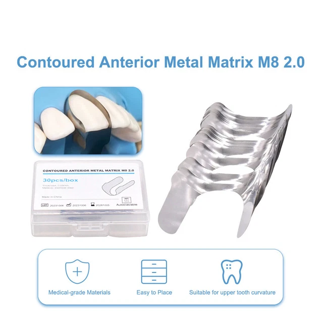 DENTAL PROXIMAL ANTERIOR Strips Twin Matrices Matrix Strip Sectional ...