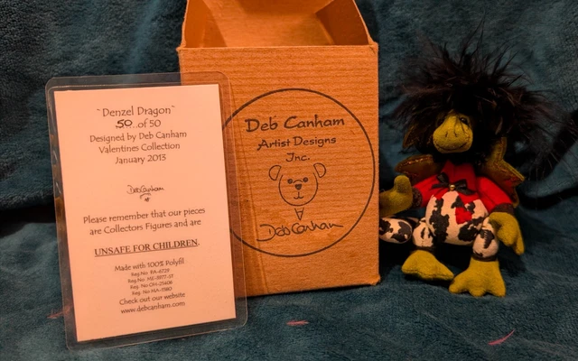 DEB CANHAM ARTIST DESIGNS LIMITED EDITION Denzel Dragon Valentine ...