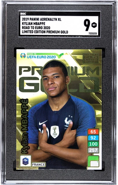 PANINI LE PREMIUM Gold Card KYLIAN MBAPPE Adrenalyn XL Road to Euro ...