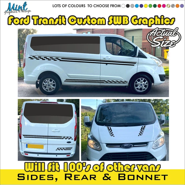 FORD TRANSIT CUSTOM SWB compatible CAMPER van Motorhome GRAPHICS DECALS ...