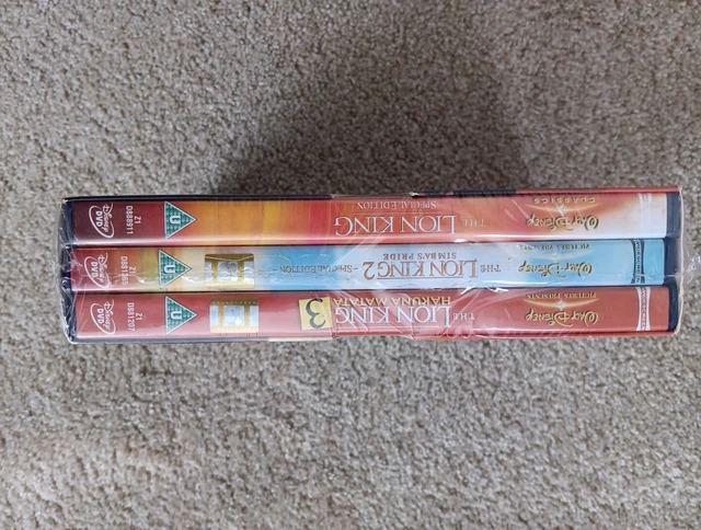 WALT DISNEY THE Lion King Trilogy dvds bundle £6.99 - PicClick UK