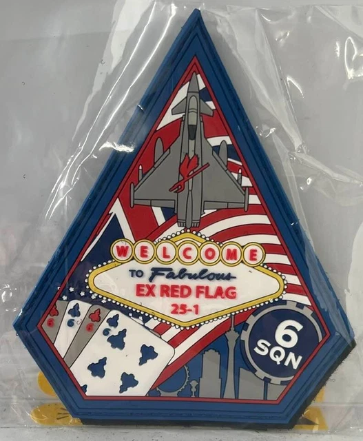 RAF 6 SQUADRON ex red flag 25 new pvc patch £113.00 - PicClick UK