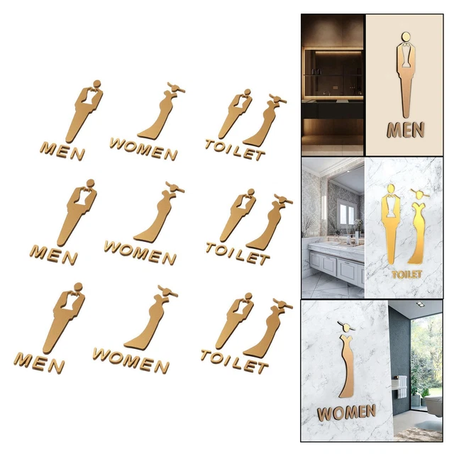 EASY TO INSTALL Restroom Sign, Restroom Sign, Billboard, Universal ...