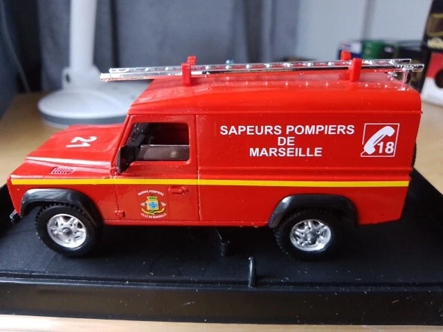 SOLIDO LAND ROVER Defender 110 Marseille Fire Brigade Scale 1:43. £12. ...