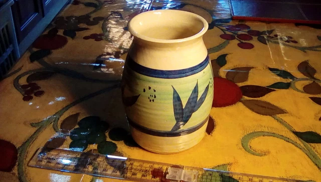 KRISTEN ROTH STUDIO Pottery St Ives, Cornwall, Blue & White Glaze Vase ...