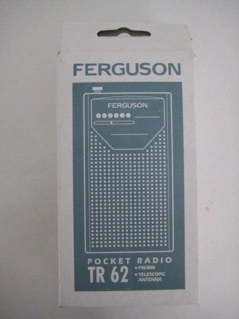 FERGUSON POCKET RADIO Tr 62 Portable Unused In Box Fm / Mw Telescopic ...