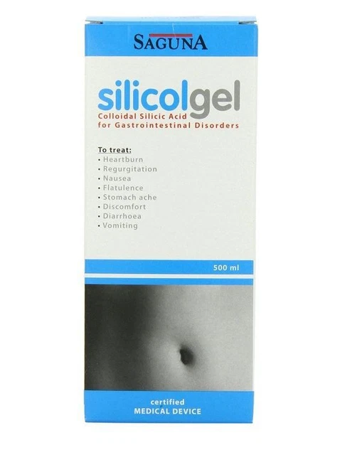 SAGUNA SILICOLGEL COLLOIDAL Gastrointestinal Disorders Heartburn Reflux ...