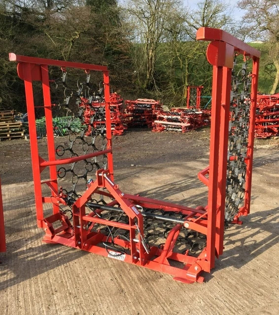 ***NEW 2023 HYDRAULIC FOLDING TRACTOR MOUNTED CHAIN HARROWS***trailer ...