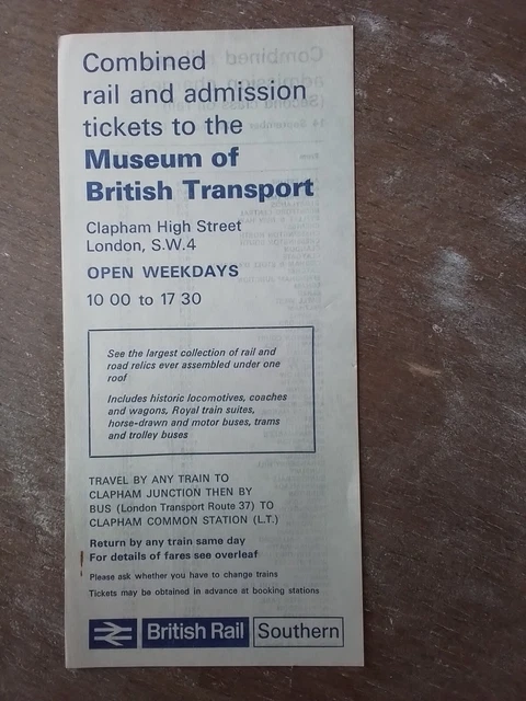 VINTAGE BR SOUTHERN Flyer Sept 1970 Museum of British Transport £3.00 ...