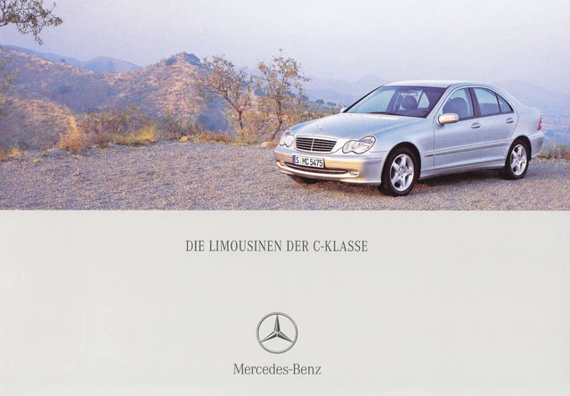 MERCEDES C-KLASSE LIMOUSINE W203 Prospekt Brochure 2002 AW EUR 3,95 ...