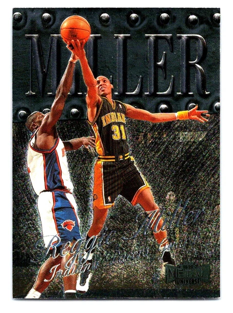 1998-99 METAL UNIVERSE Reggie Miller Indiana Pacers #80 EUR 6,61 ...