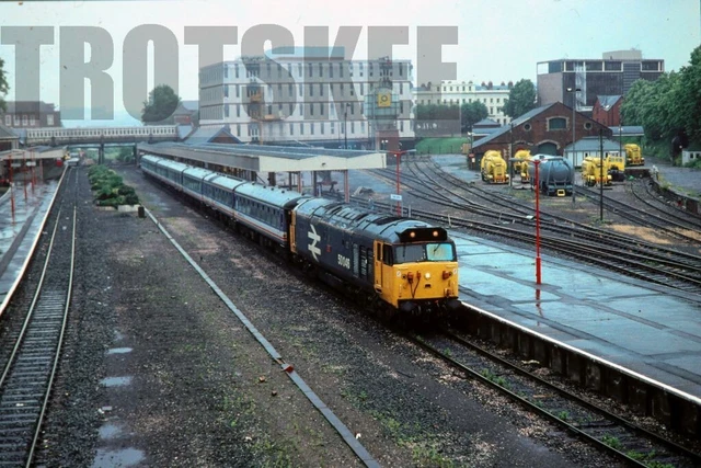 35MM SLIDE BR British Railways Diesel Loco Class 50 50046 Exeter 1991 ...