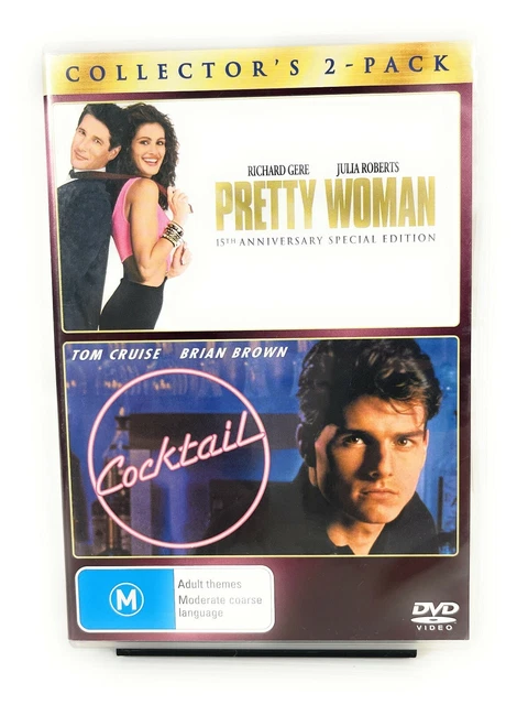 PRETTY WOMAN & Cocktail DVD Julia Roberts Tom Cruise Region 4 Free ...