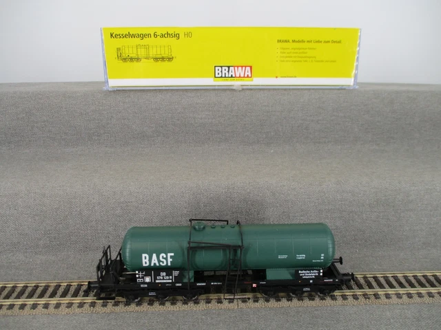 BRAWA SPUR H0 48533 Güterwagen Kesselwagen BASF der DB Epoche III in ...