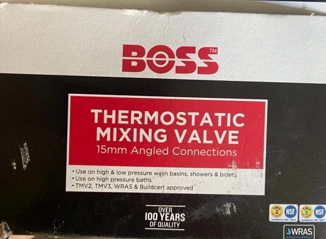 15MM BOSS THERMOSTATIC Mixing Valve TMV2 TMV3 with Isolation Valves £14 ...