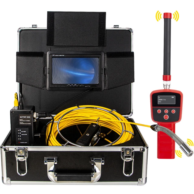 VEVOR 7& 30M/100FT Sewer Camera Pipe Inspection Camera System with ...
